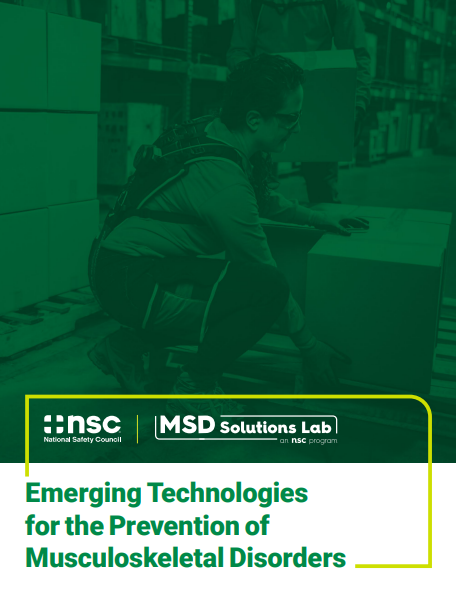 Report: Emerging Technologies for the Prevention of Musculoskeletal ...